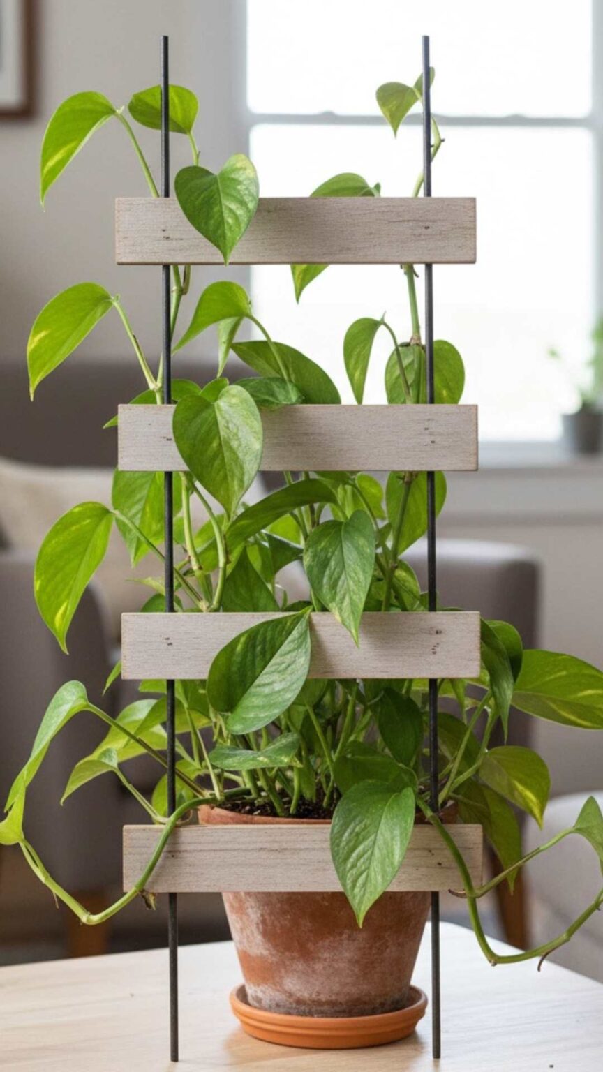 Creative and Easy Pothos Climbing Ideas - Little Flower Cottage